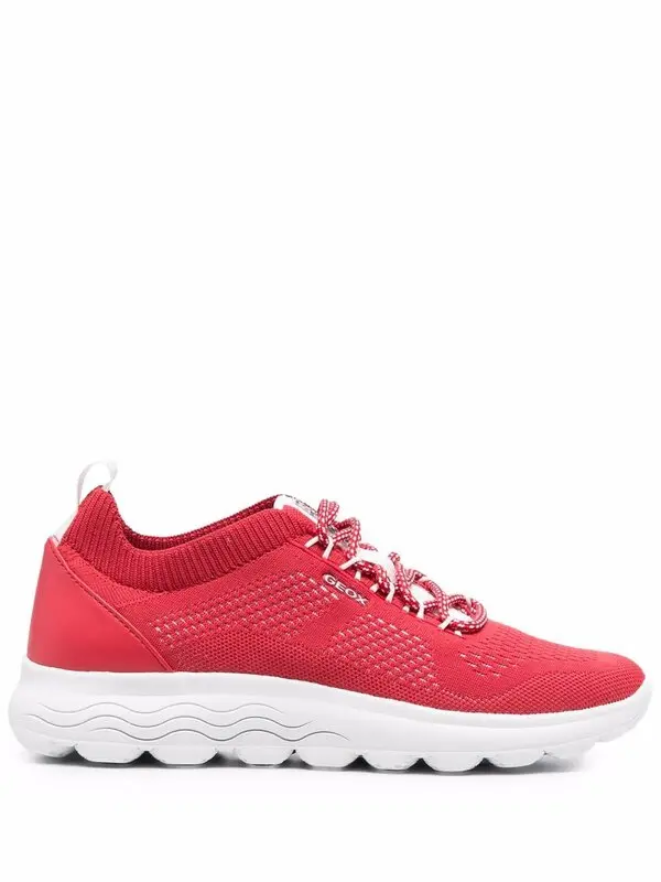Geox Spherica Knitted Sneakers - Red