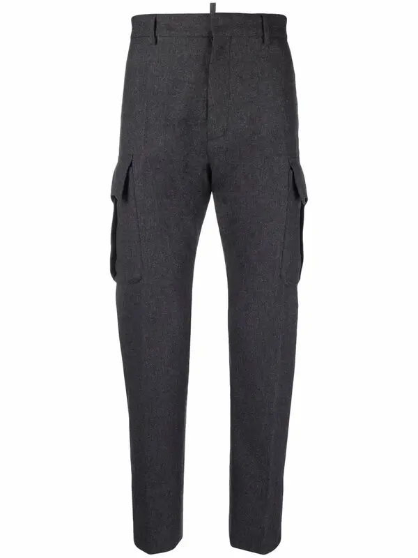 Dsquared2 Tapered Virgin Wool Trousers