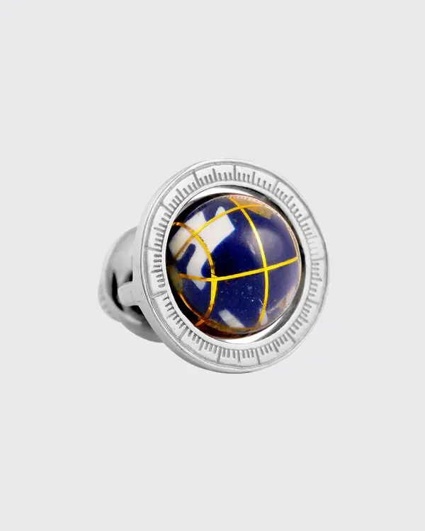 Tateossian Globe Cage Lapel Pin
