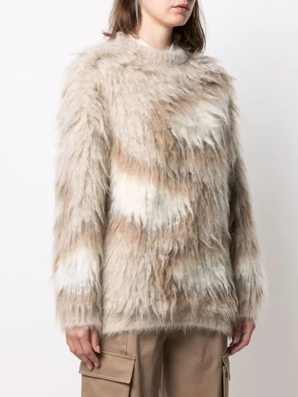 Brunello Cucinelli Mock Neck Chunky Knit Sweater