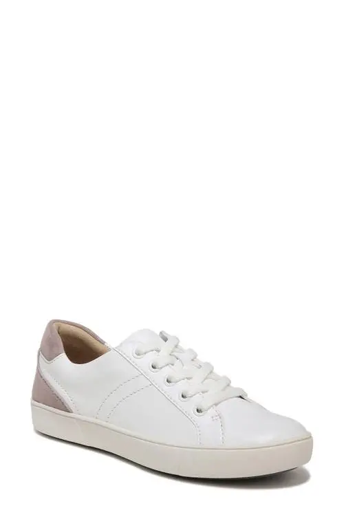 Naturalizer Morrison Lace Up Sneakers - White Leather