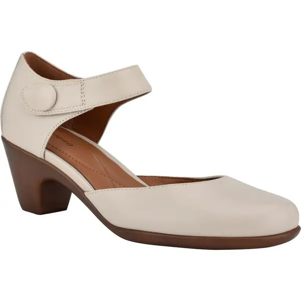 Easy Spirit Clarice Pump - Latin White Leather