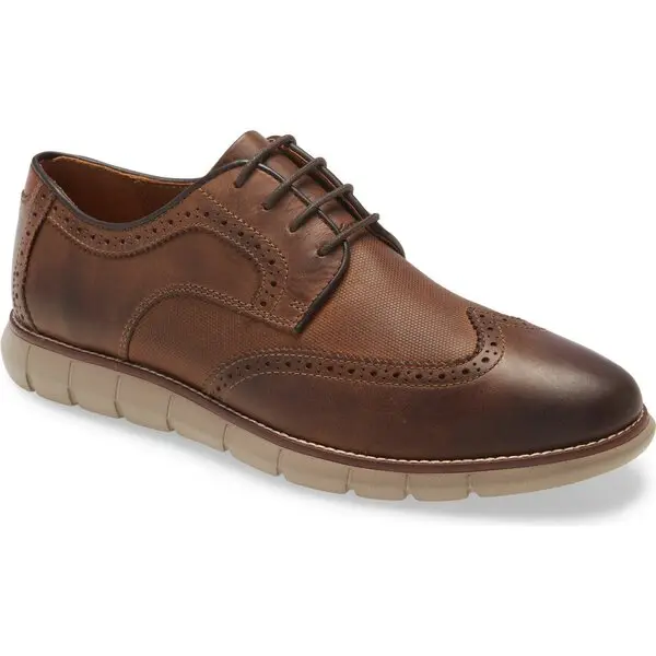 Johnston & Murphy Holden Wingtip - Brown Oiled Full Grain