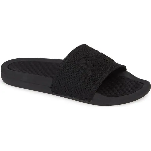 Apl Big Logo Techloom Knit Sport Slide - Black