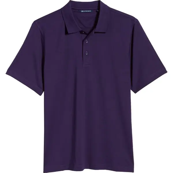 Cutter & Buck Forge Drytec Solid Performance Polo - College Purple