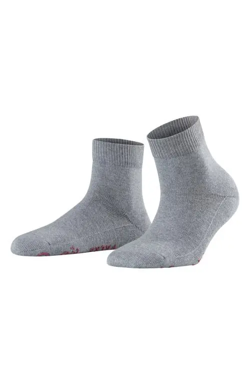 Falke Light Cuddle Pad Crew Socks - M.grey Mel