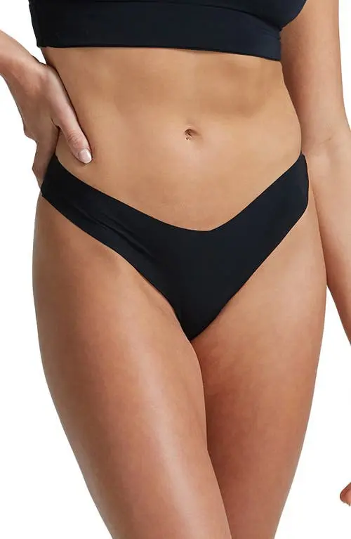 Commando Microfiber Thong - Black