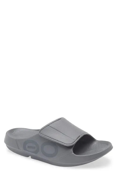 OOFOS Ooahh Sport Flex Slide Sandal - Slate
