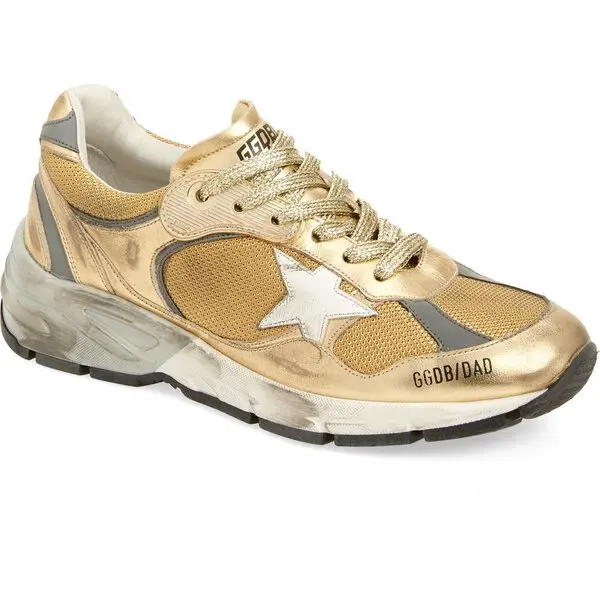 Golden Goose Deluxe Dad-star Low-top Sneaker - Gold