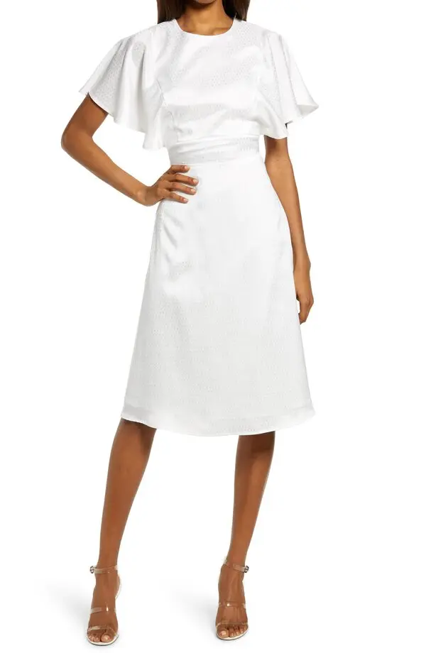 Lulus Cabaret Queen A-Line Dress In White - 50% Off | Editorialist