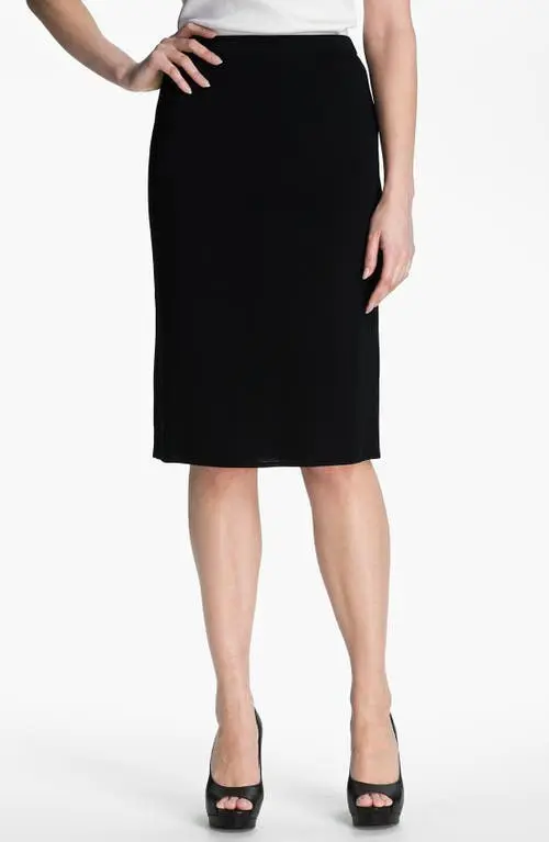 Ming Wang Straight Knit Skirt