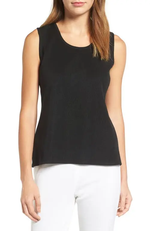 Ming Wang Scoop Neck Tank - Black