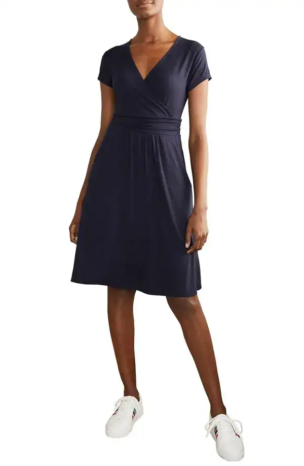 boden lola jersey dress Boden Lola Jersey Dress In Navy - 41% Off