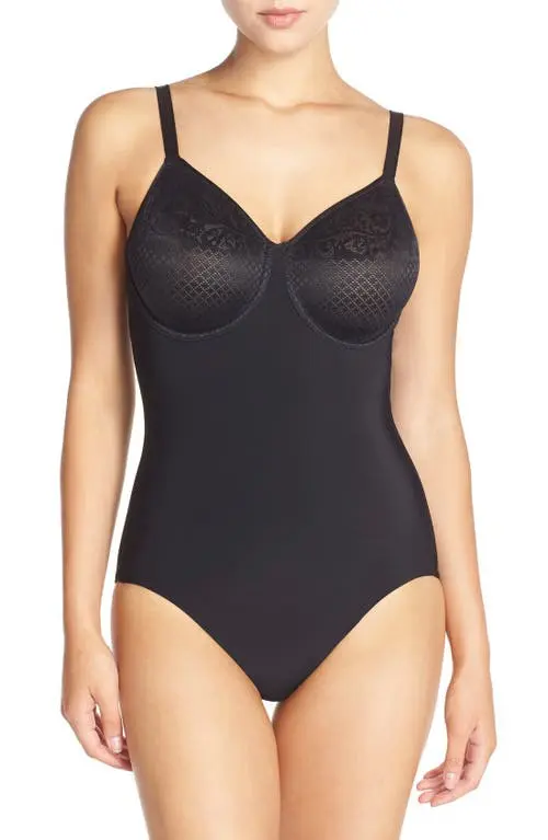 Wacoal Visual Effects Underwire Shaping Bodysuit - Black