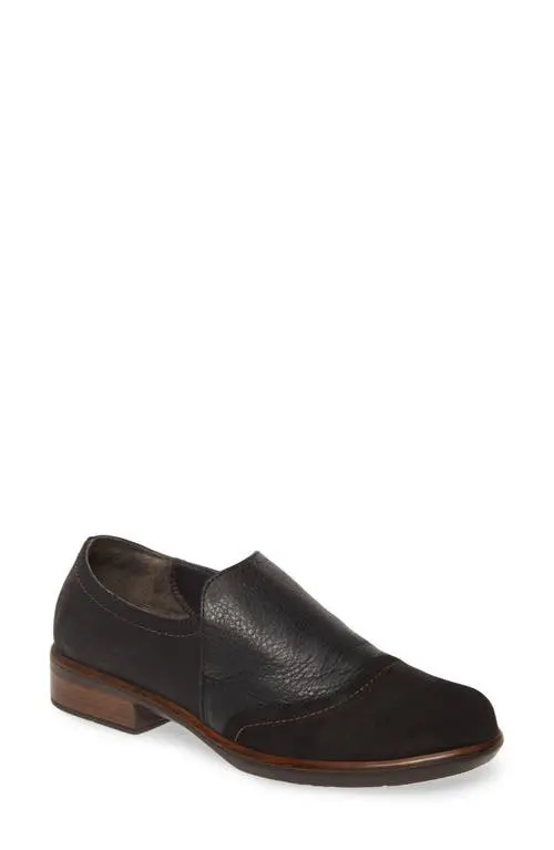 Naot Angin Loafer - Black/coal Leather