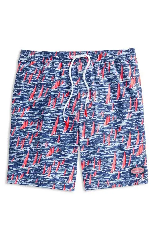Vineyard Vines Printed Swim Trunks - Sailing - Ocean Reef