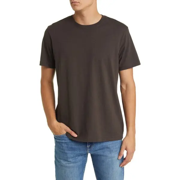 FRAME Logo Cotton T-shirt - Marron