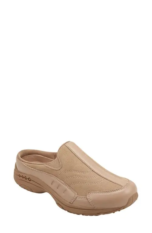 Easy Spirit Traveltime Clog Sneaker - Camel Taupe/camel Taupe
