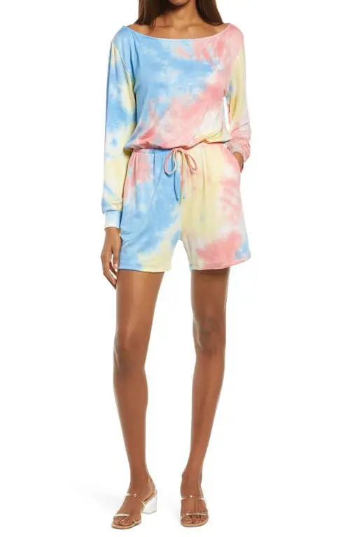 Fraiche By J Tie Dye Romper - Multi