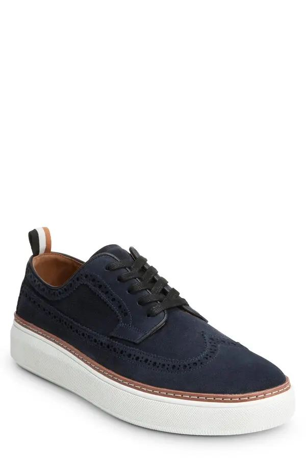 Allen Edmonds Tremont Wingtip In Navy Suede - 35% Off  display picture 3