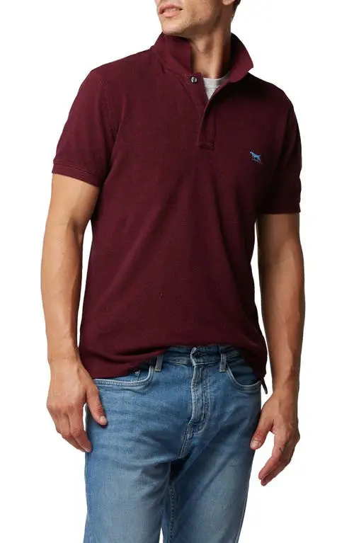 Rodd & Gunn Gunn Piqué Sports Fit Cotton Polo - Garnet