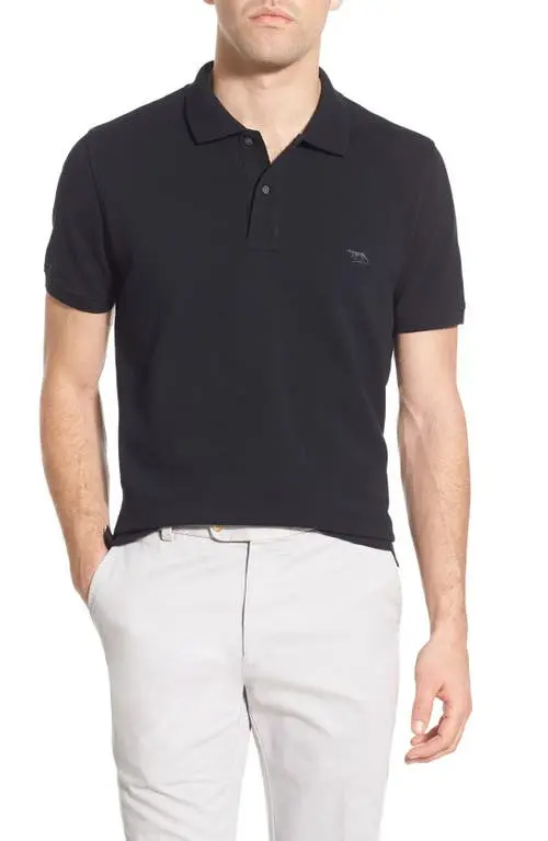 Rodd & Gunn Gunn Piqué Sports Fit Cotton Polo - Onyx