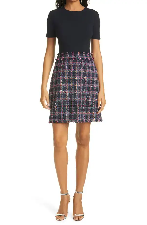 ted baker metallic shirt dress Ted Baker Therese Metallic Floral Dress