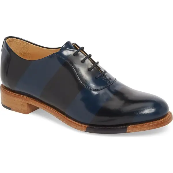 The Office Of Angela Scott Mr. Smith Stripe Oxford - Ocean