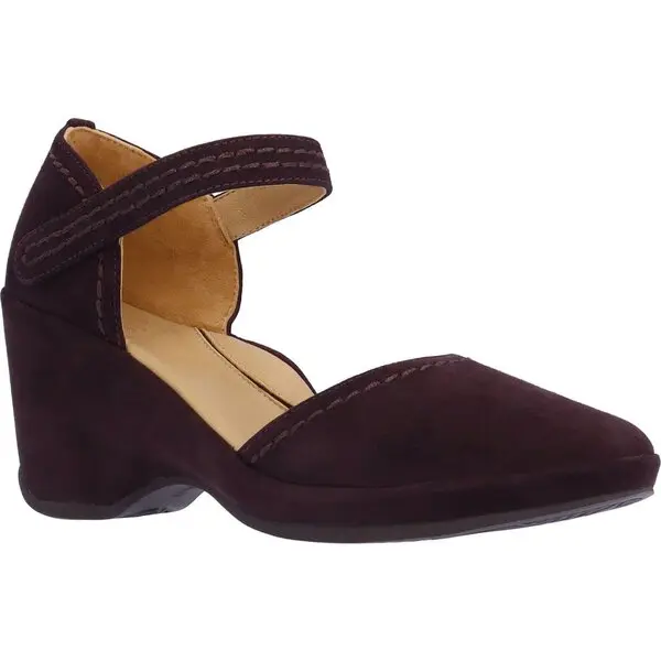L'AMOUR DES PIEDS Orva Wedge Sandal - Chocolate