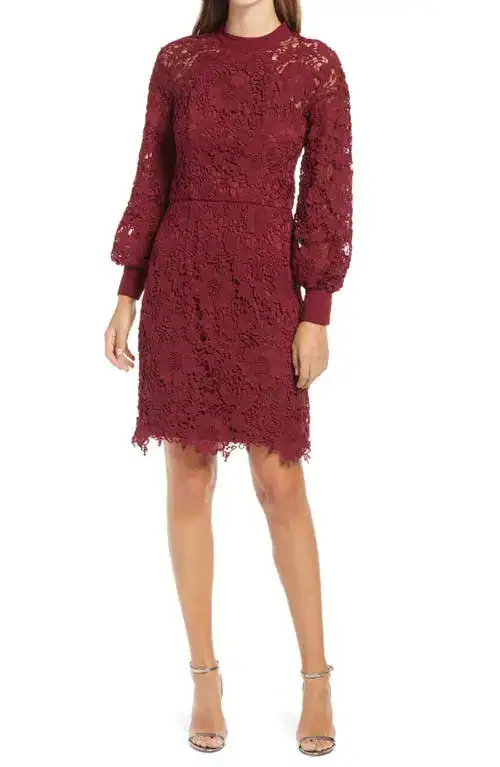 chi chi london burgundy dress Plus Size Knot Detail Maxi Dress in Wine main image 0