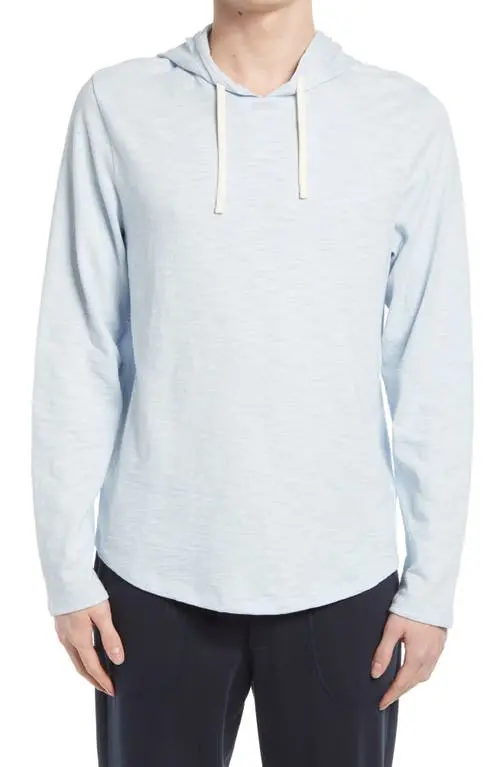Vince Regular Fit Slub Hoodie - Shirting Blue