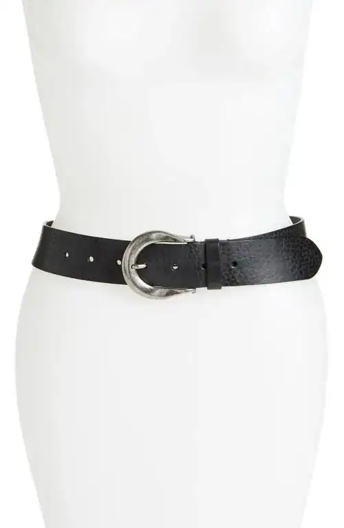 Allsaints Western Leather Belt In Black - 36% Off | Editorialist display picture 3