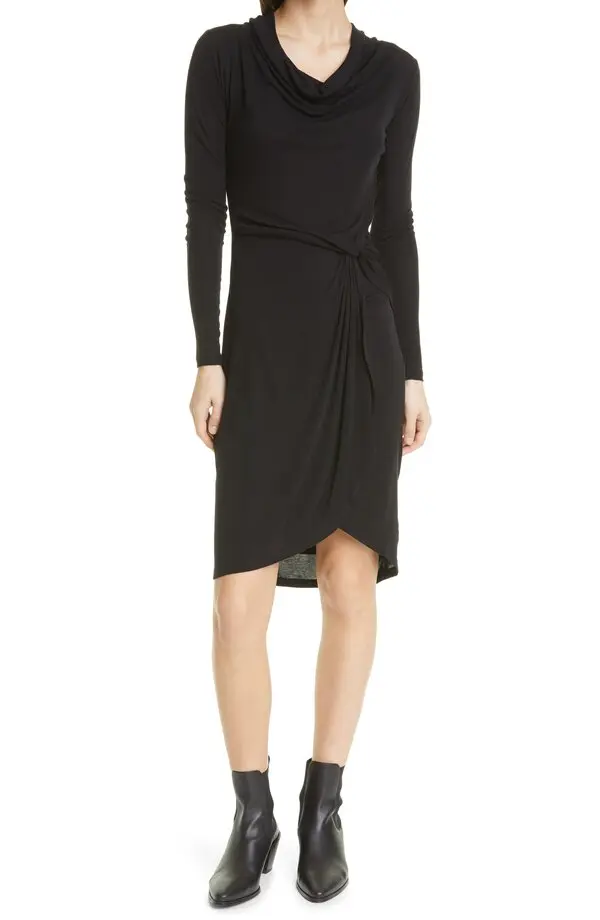 ted baker jersey dress Wrapover Jersey Long Sleeve Midi Dress | Ralhaa