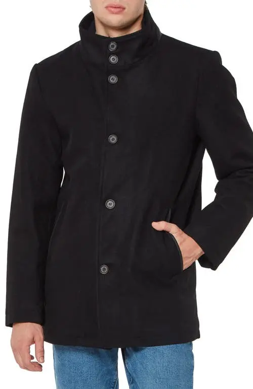 Vince Camuto Short Wool Blend Car Coat In Black 30% Off