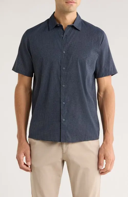 ROARK Bless Up Short Sleeve Button-up Shirt - Navy 2