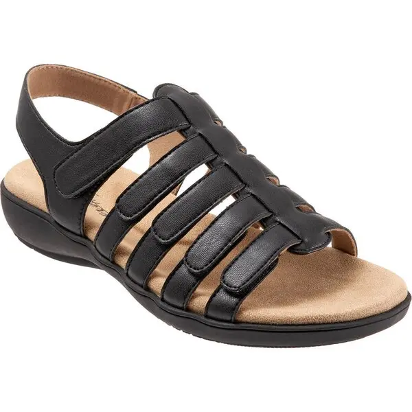Trotters Tiki Slingback Sandals - Black