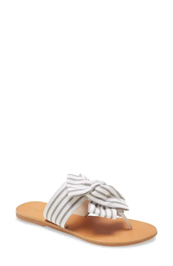 Seychelles Jubilee Flip Flop Grey Striped Editorialist