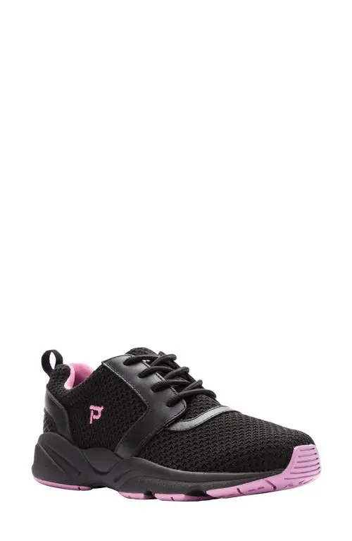 PROPET Stability X Sneaker - Black/ Berry Fabric