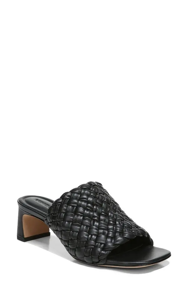 Vince Penley Woven Slide Sandal In Black - 40% Off  display picture 2