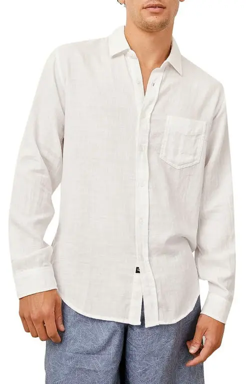 Rails Wyatt Relaxed Fit Solid Button-up Shirt - White