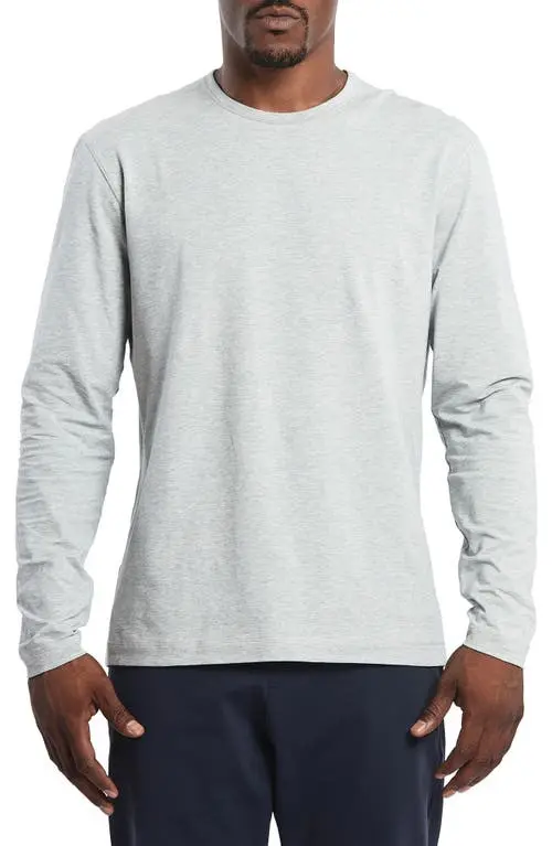 PUBLIC REC Long Sleeve Performance T-shirt - Heather Silver Spoon
