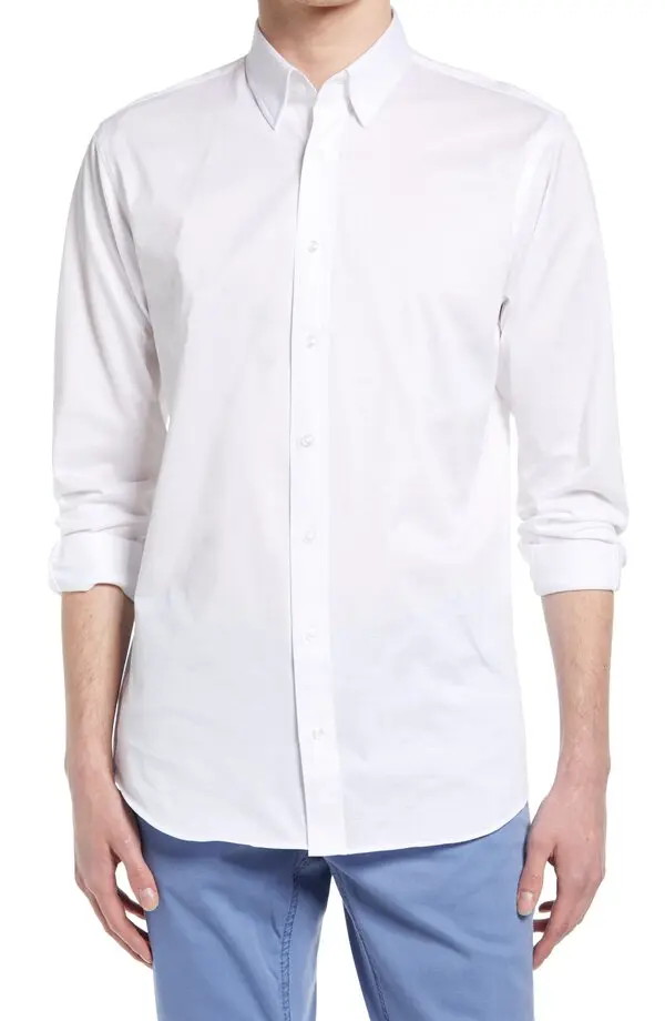 alton lane dress shirts Alton Lane The Zoom Tailored Fit Button-Up Shirt In White - 60% Off