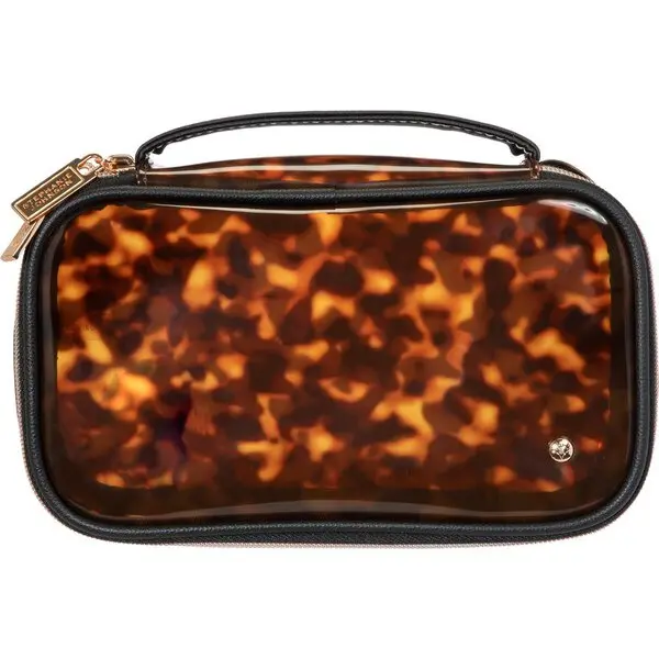 Stephanie Johnson Claire Miami Tortoise Medium Makeup Bag