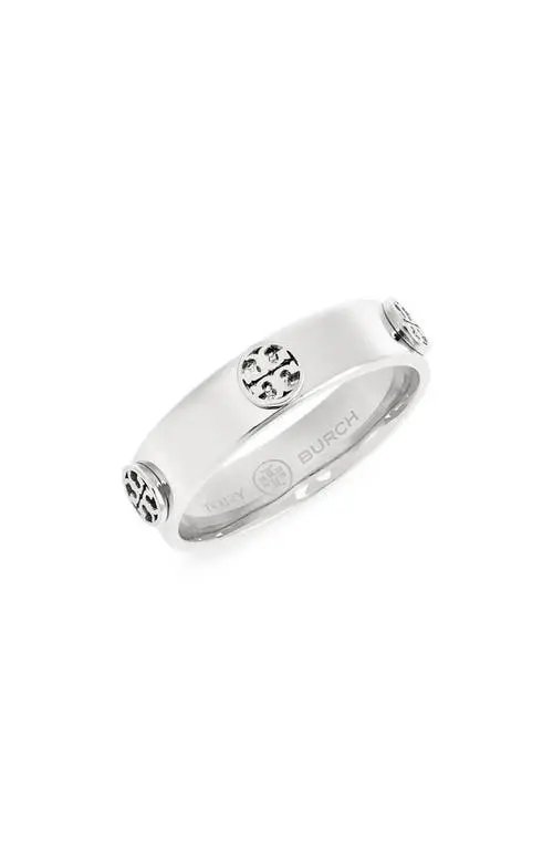 Tory Burch Miller Studded Ring - Tory Silver