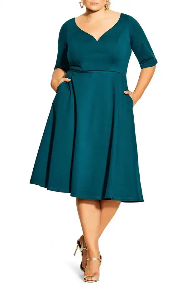 sachin and babi light blue dress Emerald Green Dress main image 0