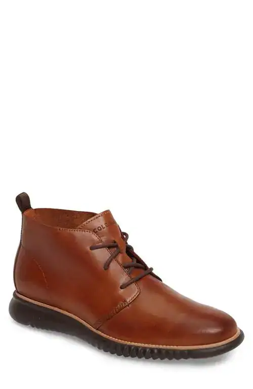 Cole Haan 2.Zerogrand Chukka Boot - British Tan/Java Leather  display picture 1