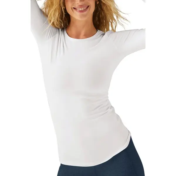 Beyond Yoga Classic Crewneck Pullover - Cloud White
