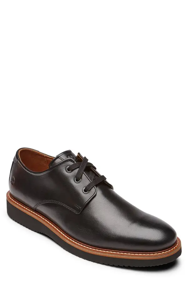 Dunham Clyde Plain Toe Derby In Black Leather - 50% Off  display picture 3