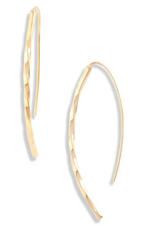 SOKO Twist Bow Threader Drop Earrings