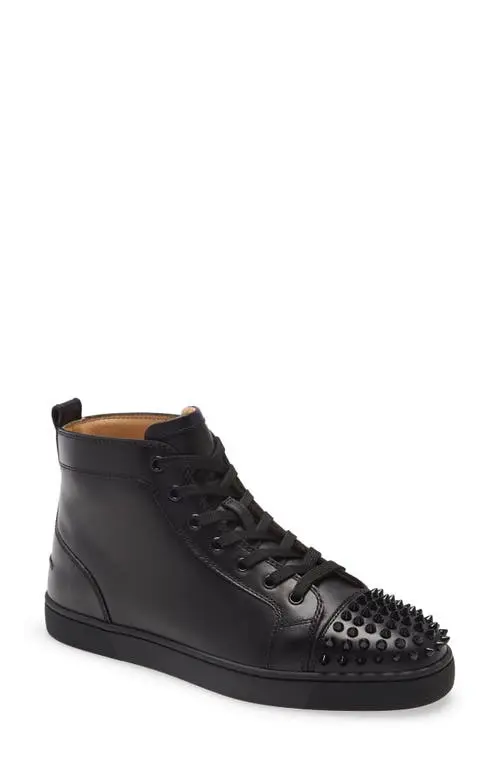 CHRISTIAN LOUBOUTIN Lou Spikes High-top Sneakers - Black